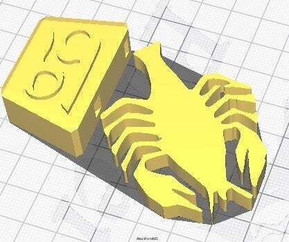 Free STL file Cancer ♋ ・3D printer design to download・Cults