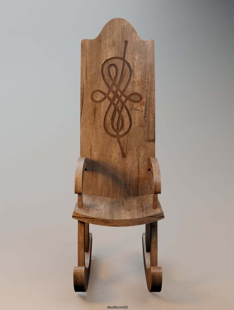 🪑 Rocking chair・Free STL File for ・Cults