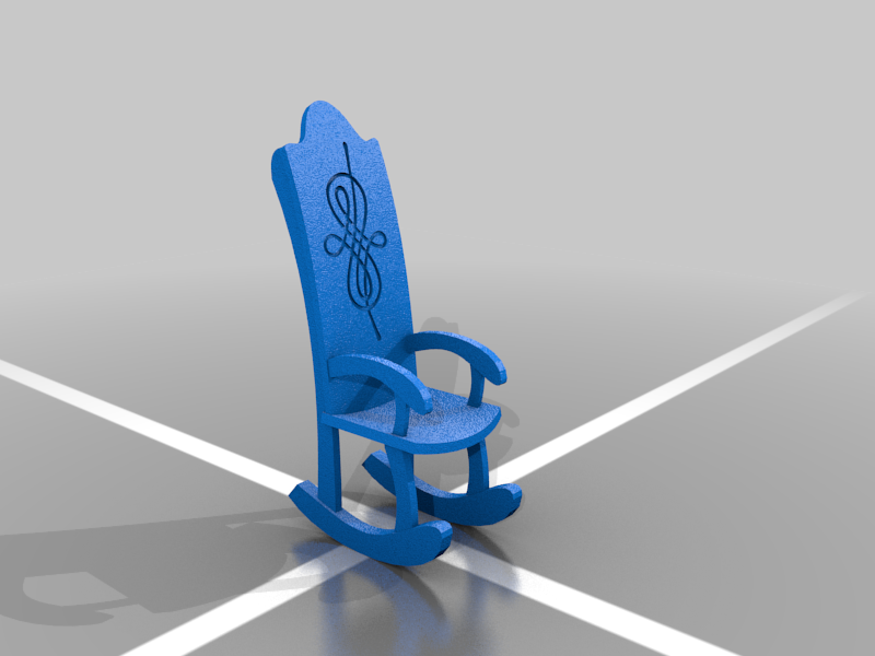 🪑 Rocking chair・Free STL File for ・Cults