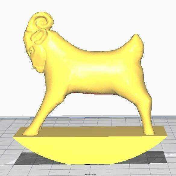 Free STL file Stubborn goat 🐐・Template to download and 3D print・Cults