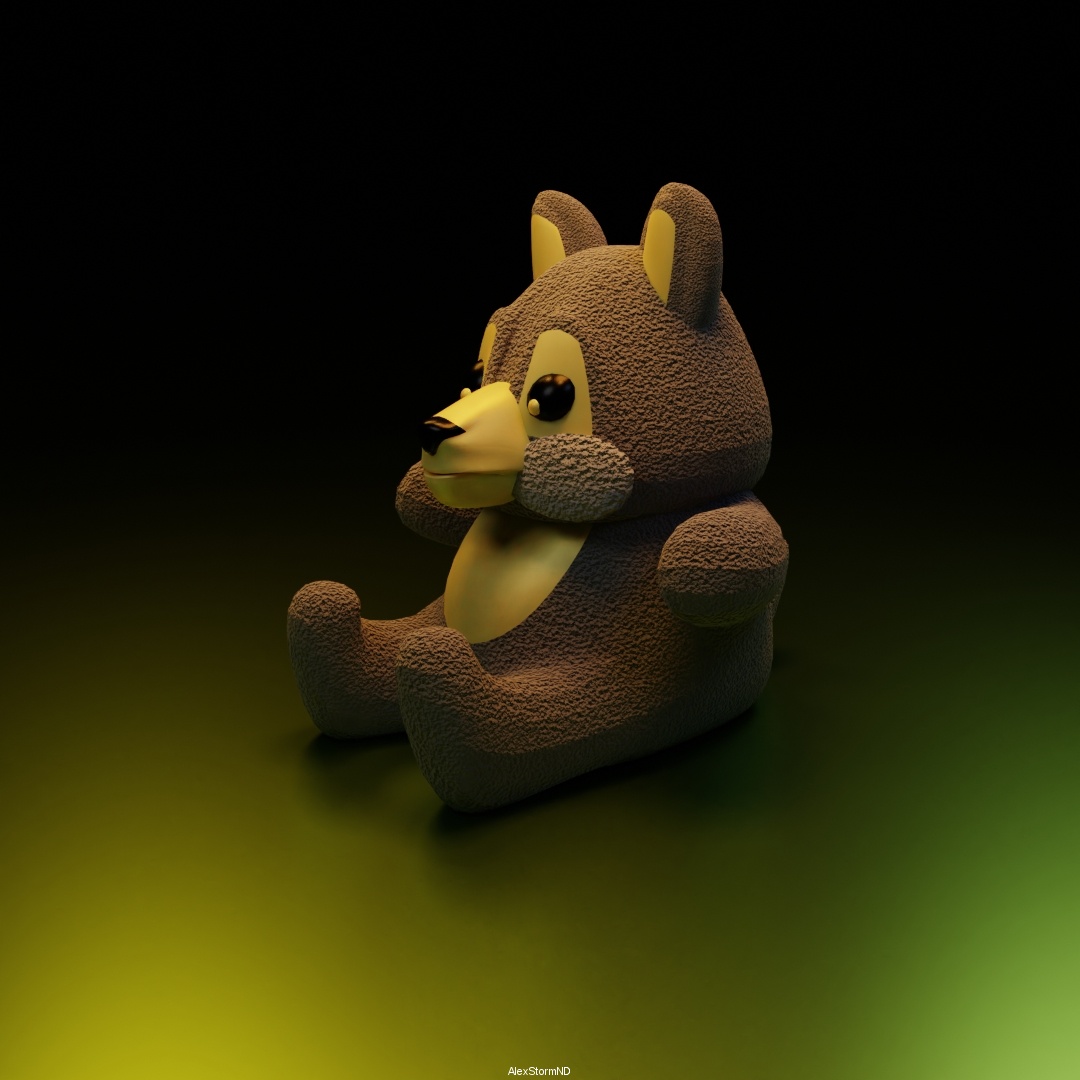 STL file Gray teddy wolf cub 🧸 ・3D printer model to download・Cults