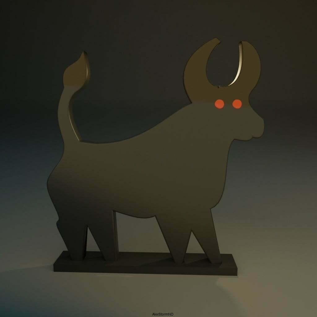 Free STL file Taurus sign ♉ ・3D printing idea to download・Cults