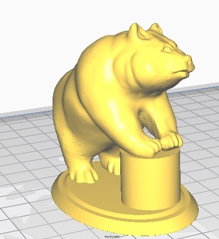 STL file Bear Misha and a tree stump 🐻・Design to download and 3D print ...