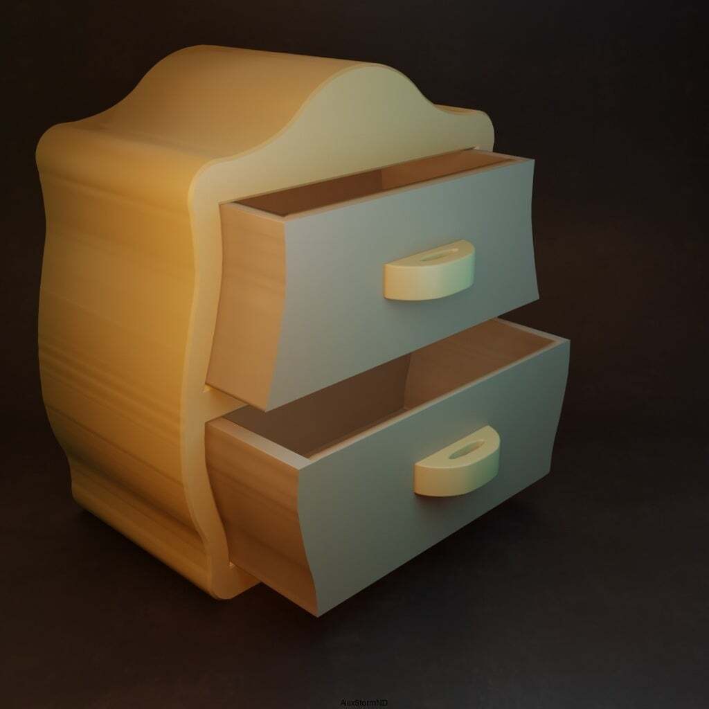 Бесплатный STL файл Chest of drawers 🗿 ・3D-печатная модель для загрузки ...