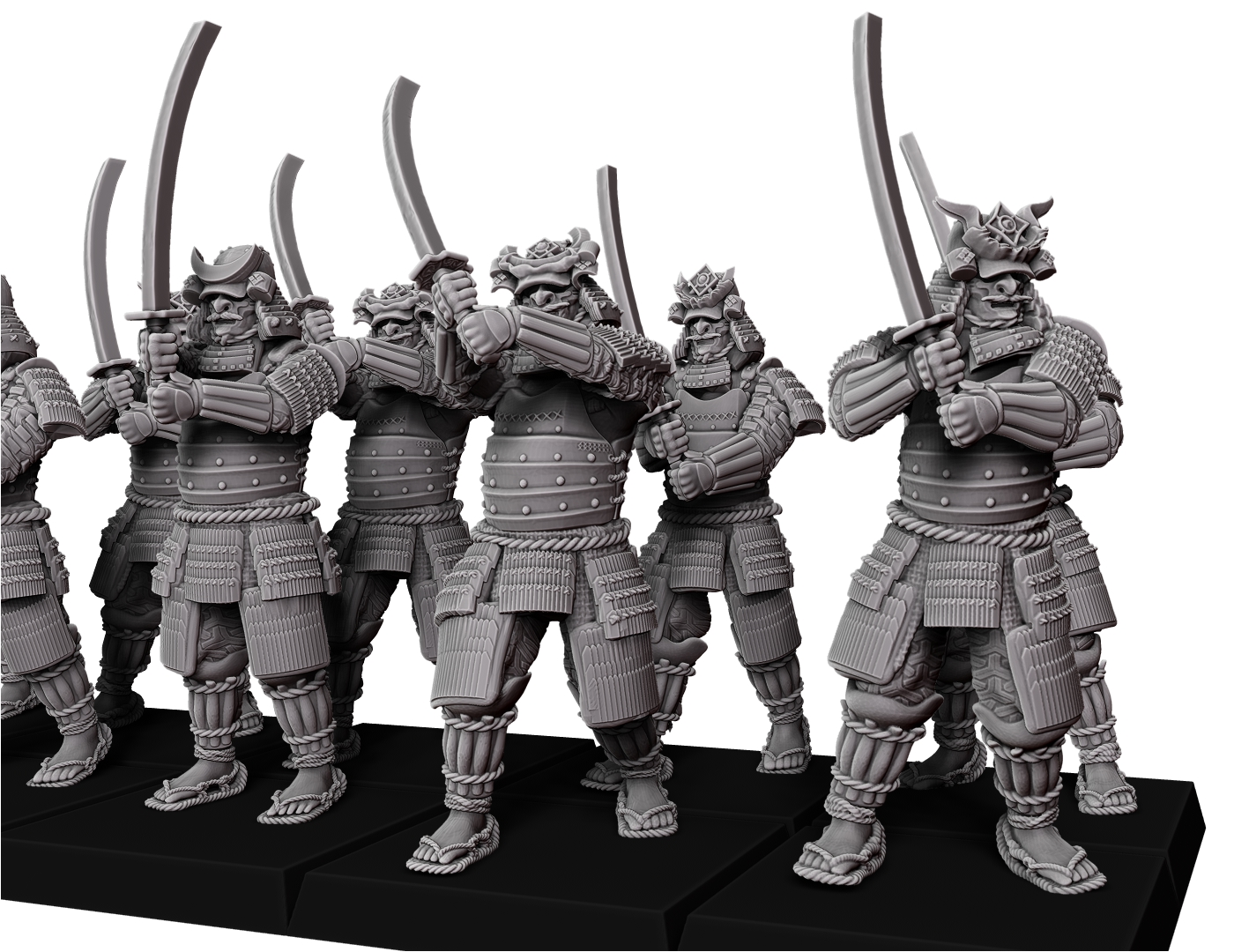 🗡️ Samurai with Katana・ STL File for 3D printing・Cults