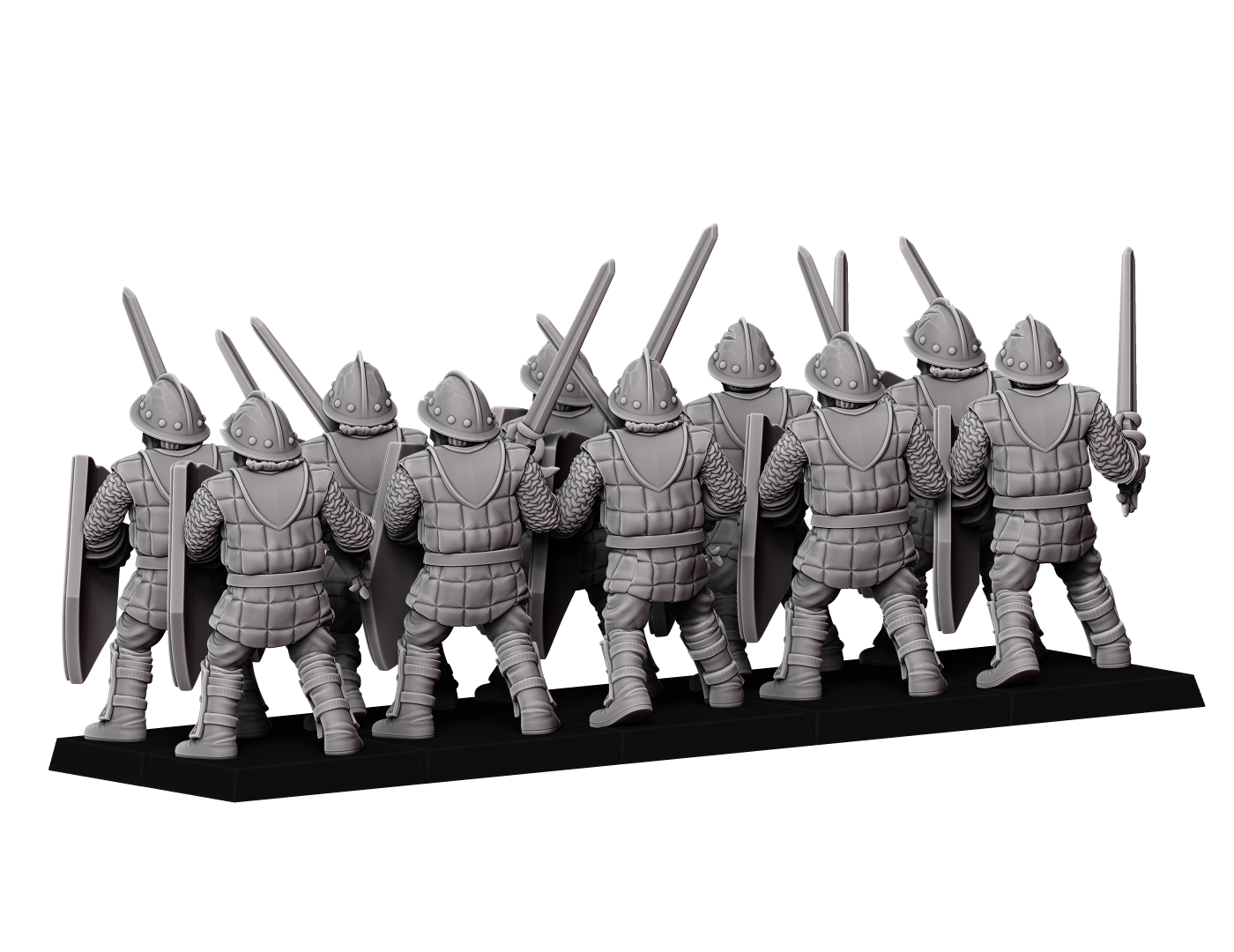 Файл STL Telmarines with Swords and Shields ⚔️・Дизайн для загрузки и 3D ...