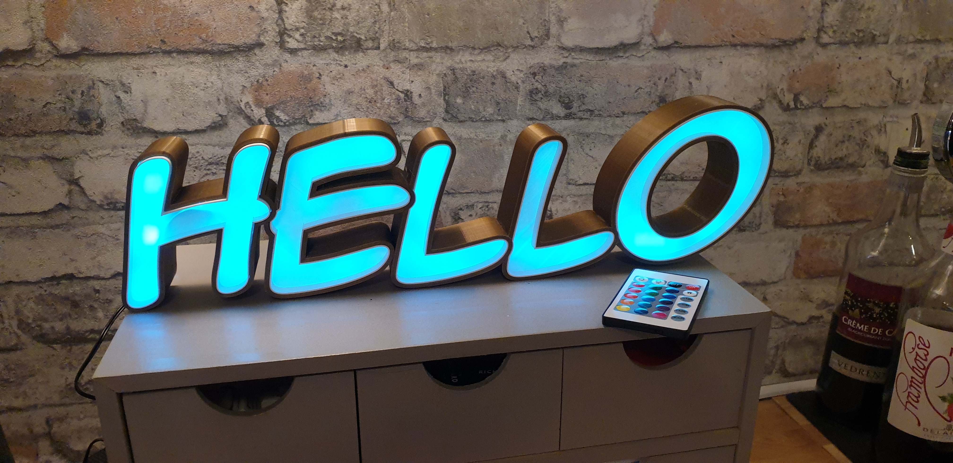 👋 Word "Hello" light letter * Word "hello" light led letter・ STL File ...