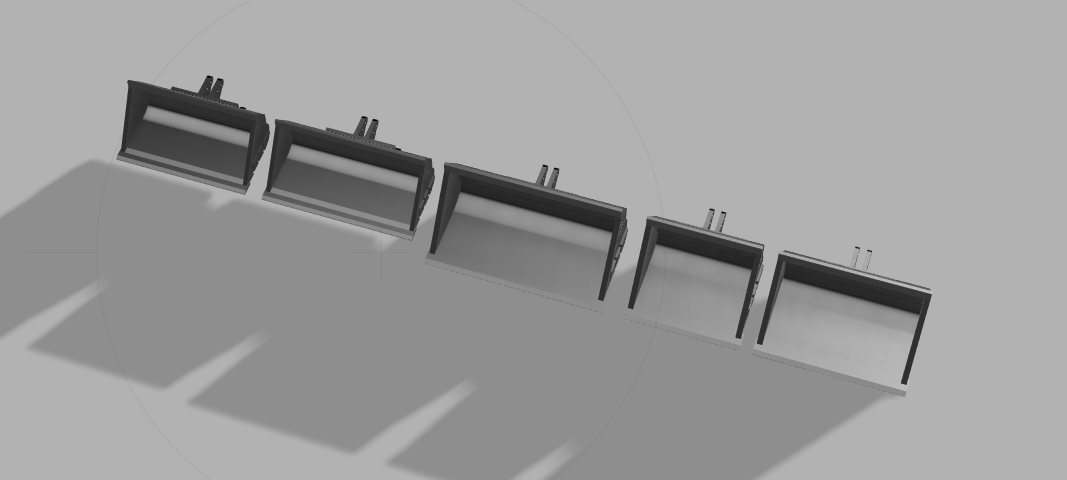 🪣 HUINA 1583 Loader Bucket FMD EQUIPMENT・ STL File for ・Cults