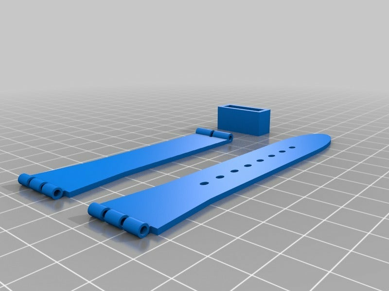 Free STL file Swatch perfect-fit 17mm flexible wristband (watch strap ...