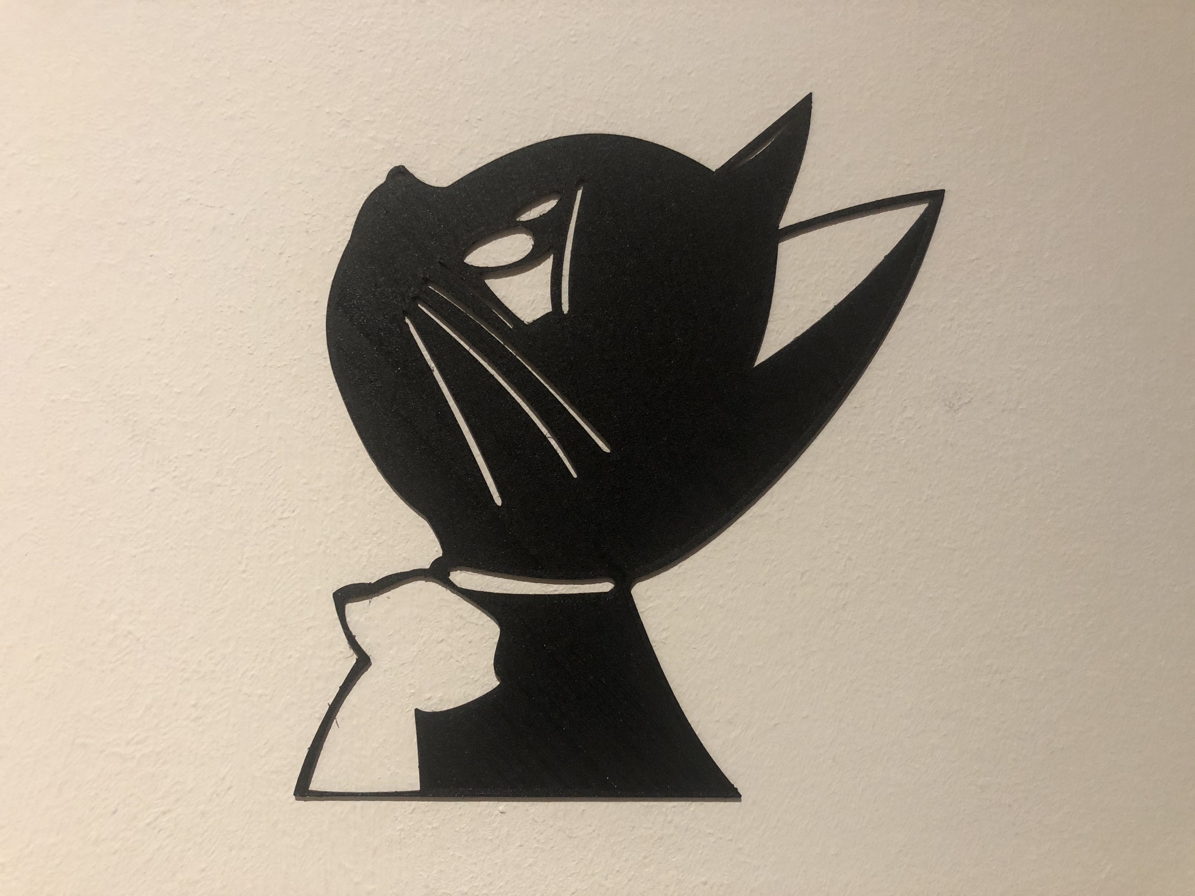 STL file Wall art, Cat, 2D, Kitty 🎨 ・3D printing design to download・Cults