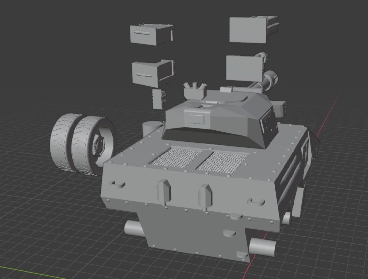 Free STL file Leman russ on wheels 🪖 ・3D printable design to download・Cults