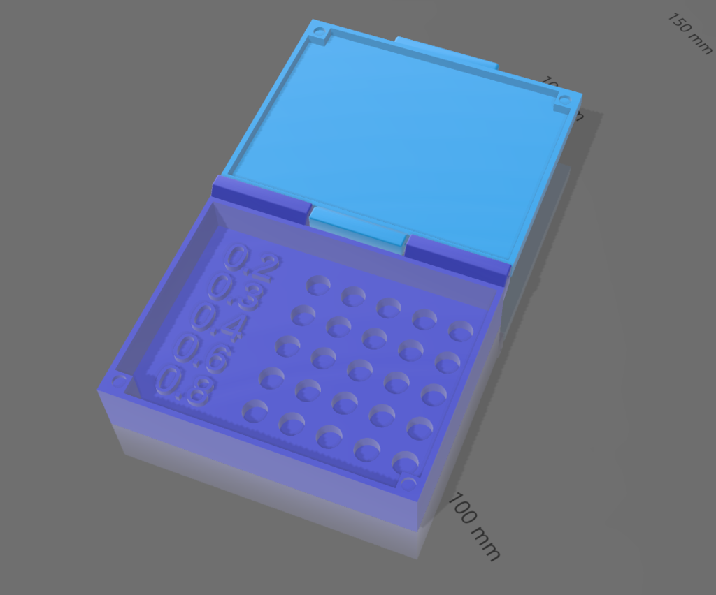 🔧 Parametric Nozzle case with lid・Free SCAD File for ・Cults