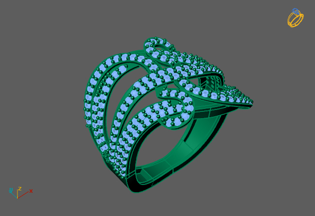 3D file WOMEN RING - 3DM RENDER DETAIL 3D PRINT MODEL - 💍 ・3D printer ...