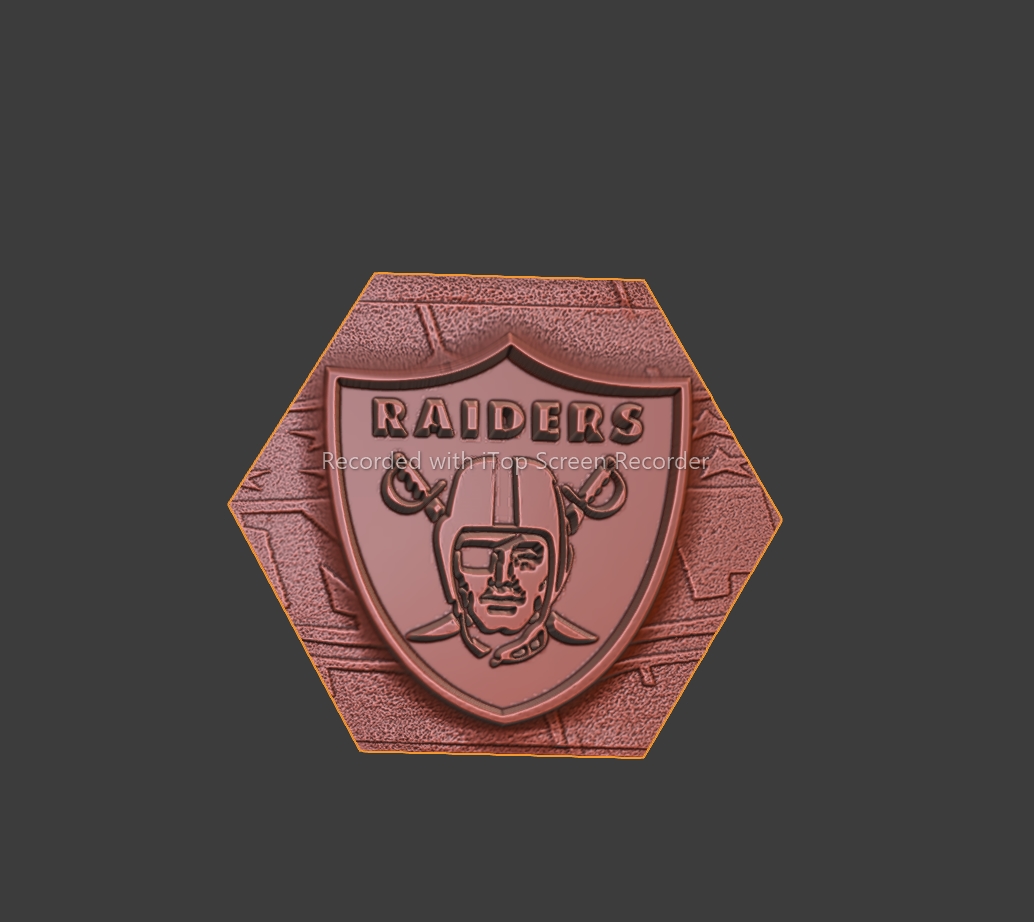 3D file Football NFL Wall Deco Raiders 🏈 ・3D printing template to ...