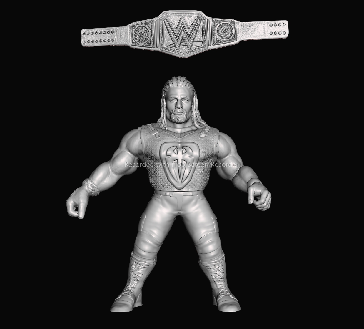 3D file WWF-WWE Costum Roman Reigns 🤼 ・3D printer design to download・Cults