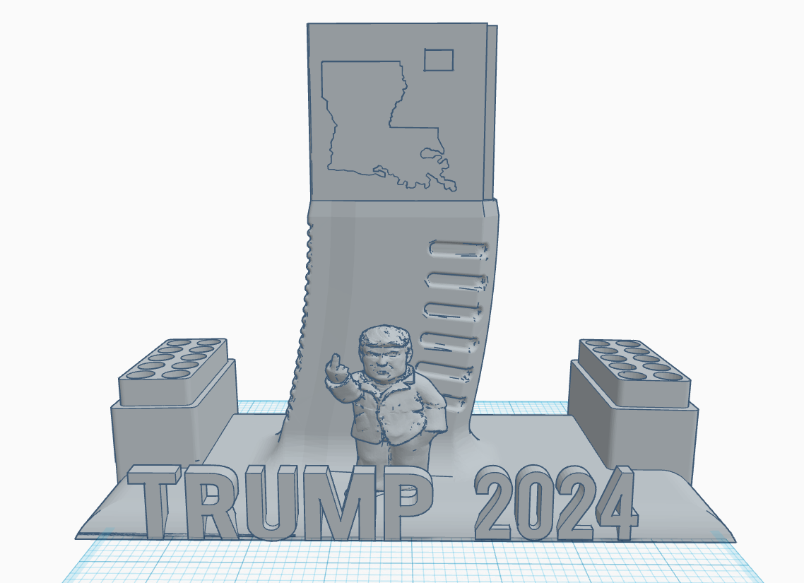 👽 TRUMP2024 AR-15 Rifle Stand・ STL File for ・Cults