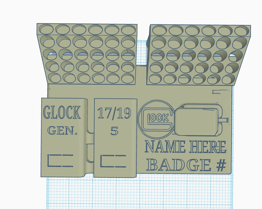 🔫 Glock 17/19 Pistol Stand with mag /ammo holders・ STL File for 3D ...