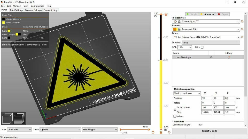 Free STL file Laser Warning Sign (Laserwarnzeichen) ⚠️ (3MF)・Object to ...