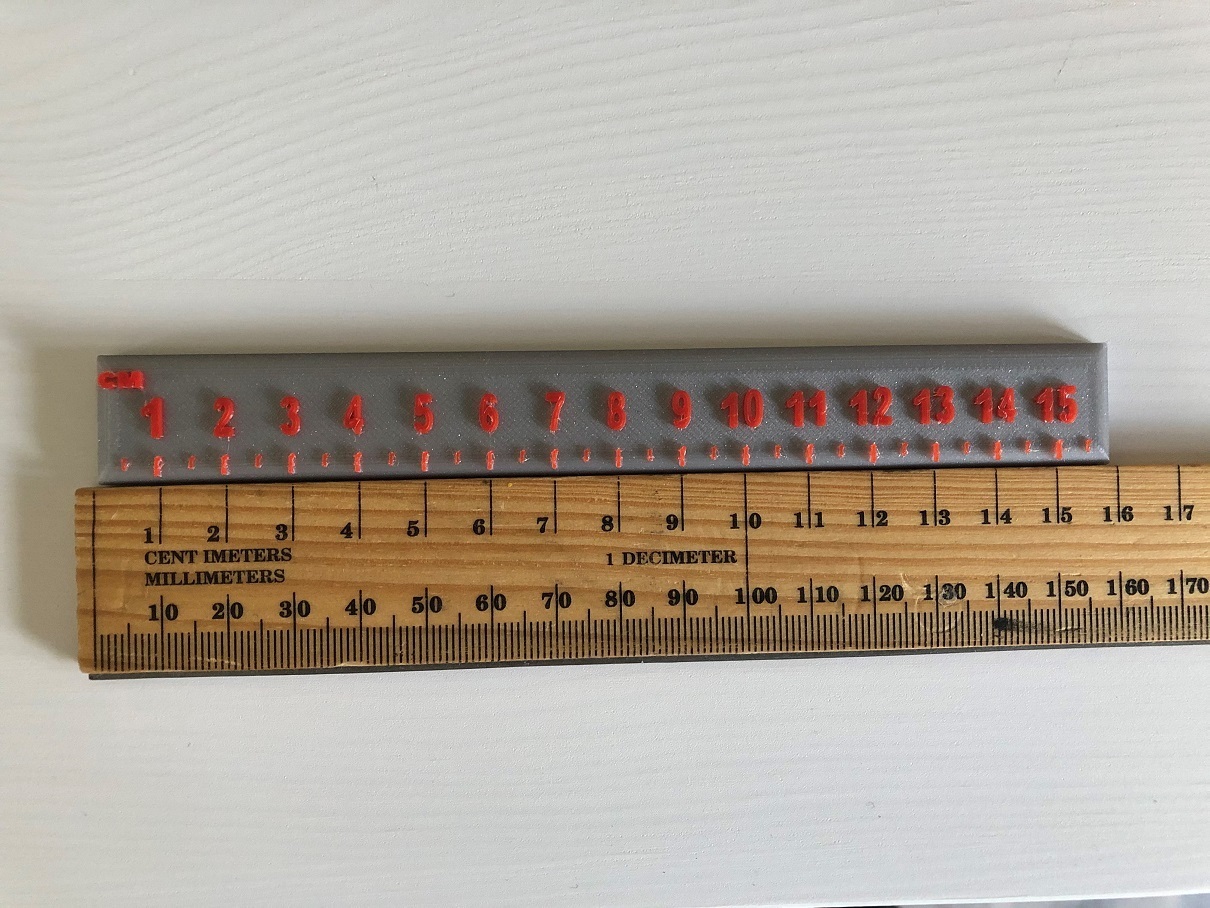 Regla Imprimible Mm Tamaño Real Mejores Archivos De Impresión 3D