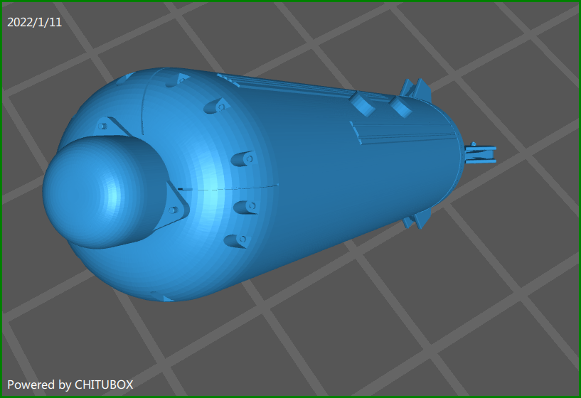 💣 1-48 Scaled CBU-87 CBU-89 Cluster Bomb model・ STL File for ・Cults