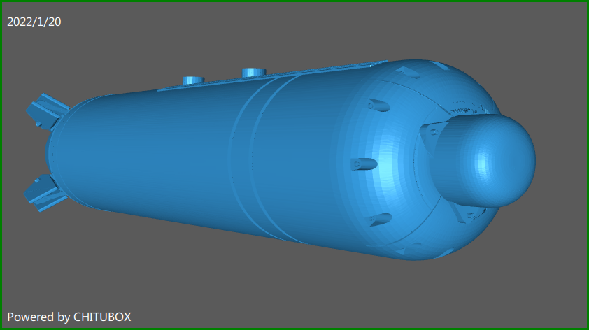💣 1-32 Scaled CBU-87 CBU-89 Cluster Bomb model・ STL File for ・Cults