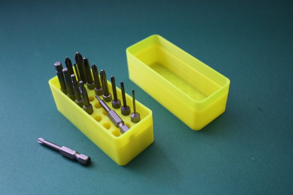 Fichier STL gratuit Boîte à embouts pour embouts de 50 mm de long 🔧 ...