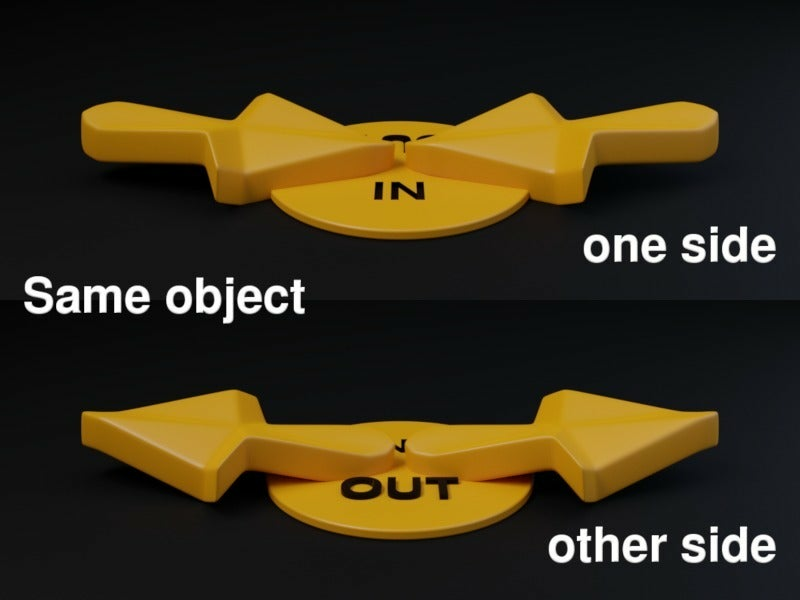 Free STL file In Or Out Arrows Illusion 🏹 ・Design to download and 3D ...