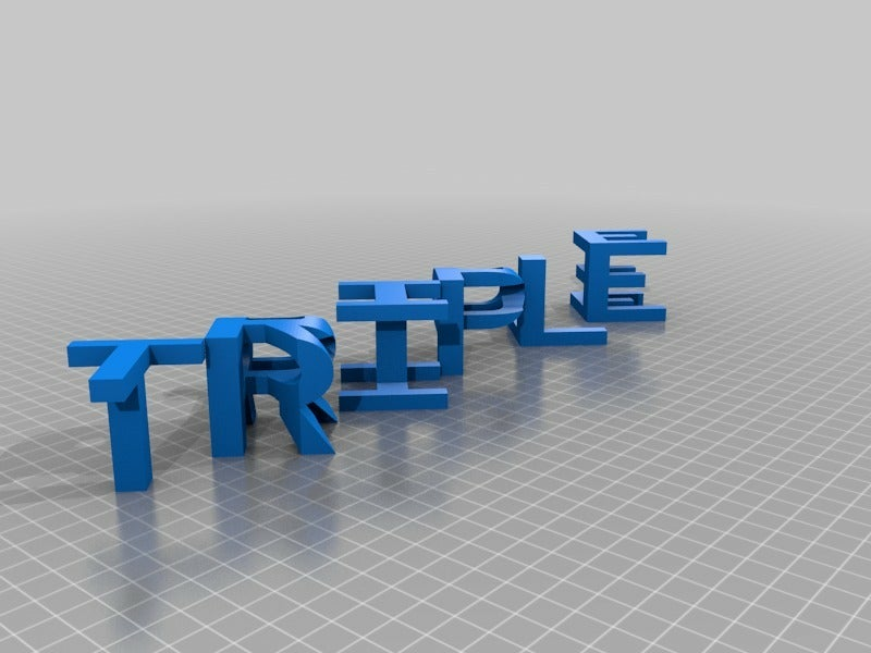 Free STL file Customizable Triple Letter Blocks Illusion 🎨 (SCAD)・Model ...