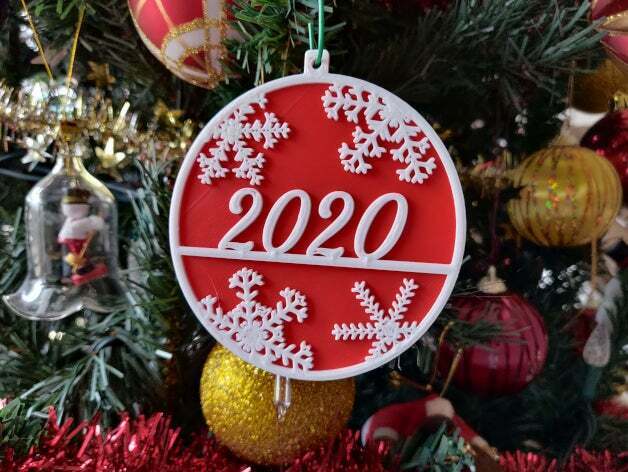 🎄 Customizable Christmas Name Ornament・Free STL File for ・Cults