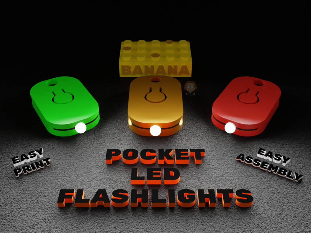 Free 3D file Pocket LED Flashlights 🔦 ・3D print design to download・Cults