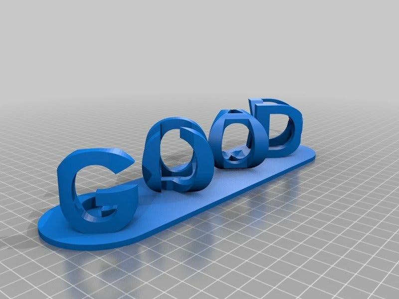 Free STL file Customizable Triple Letter Blocks Illusion 🎨 (SCAD)・Model ...