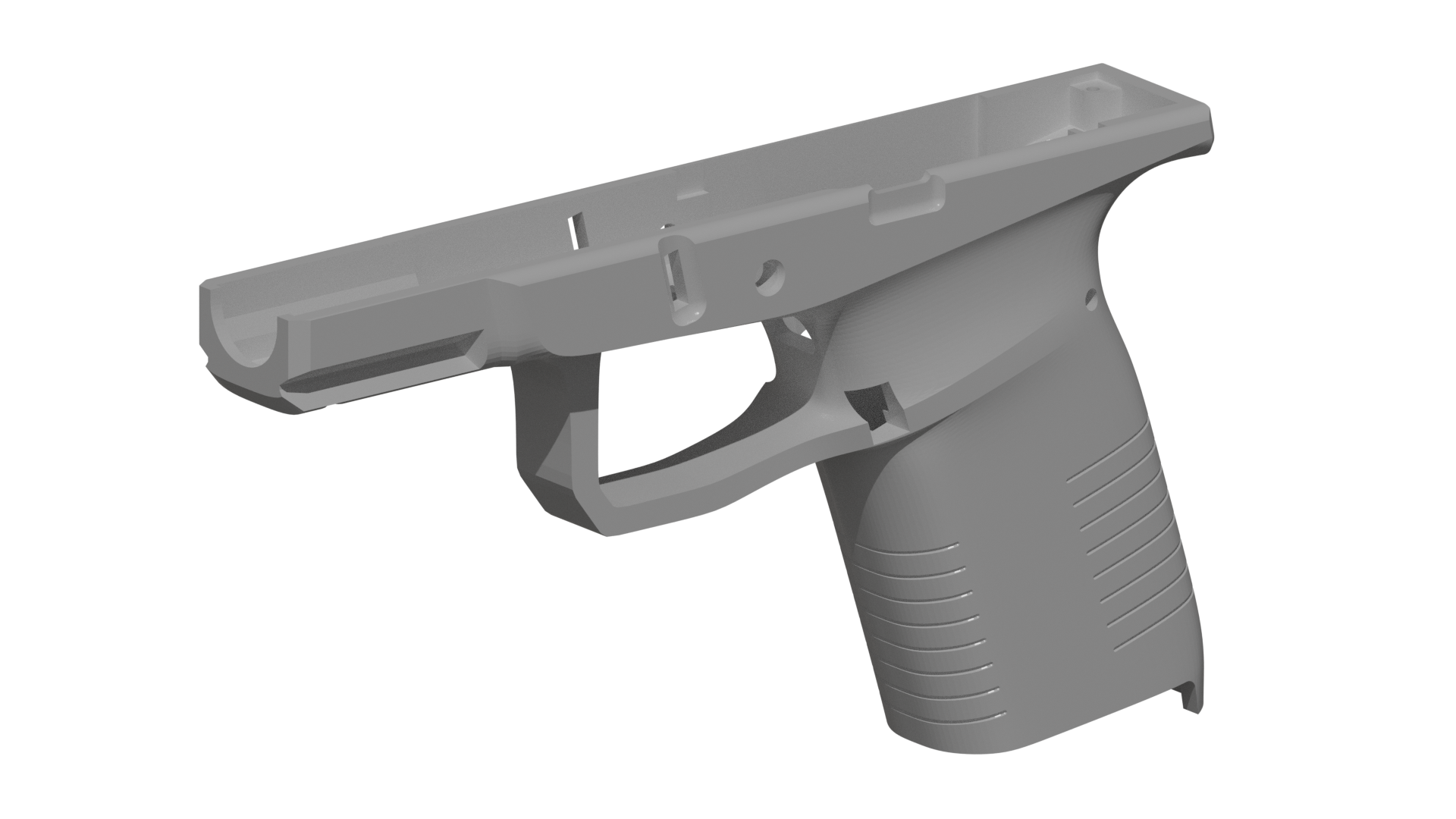 Archivo STL 70's Pistola Estilo Airsoft WE tech G19 Gen3 Frame 🔫 ・Modelo para descargar y ...