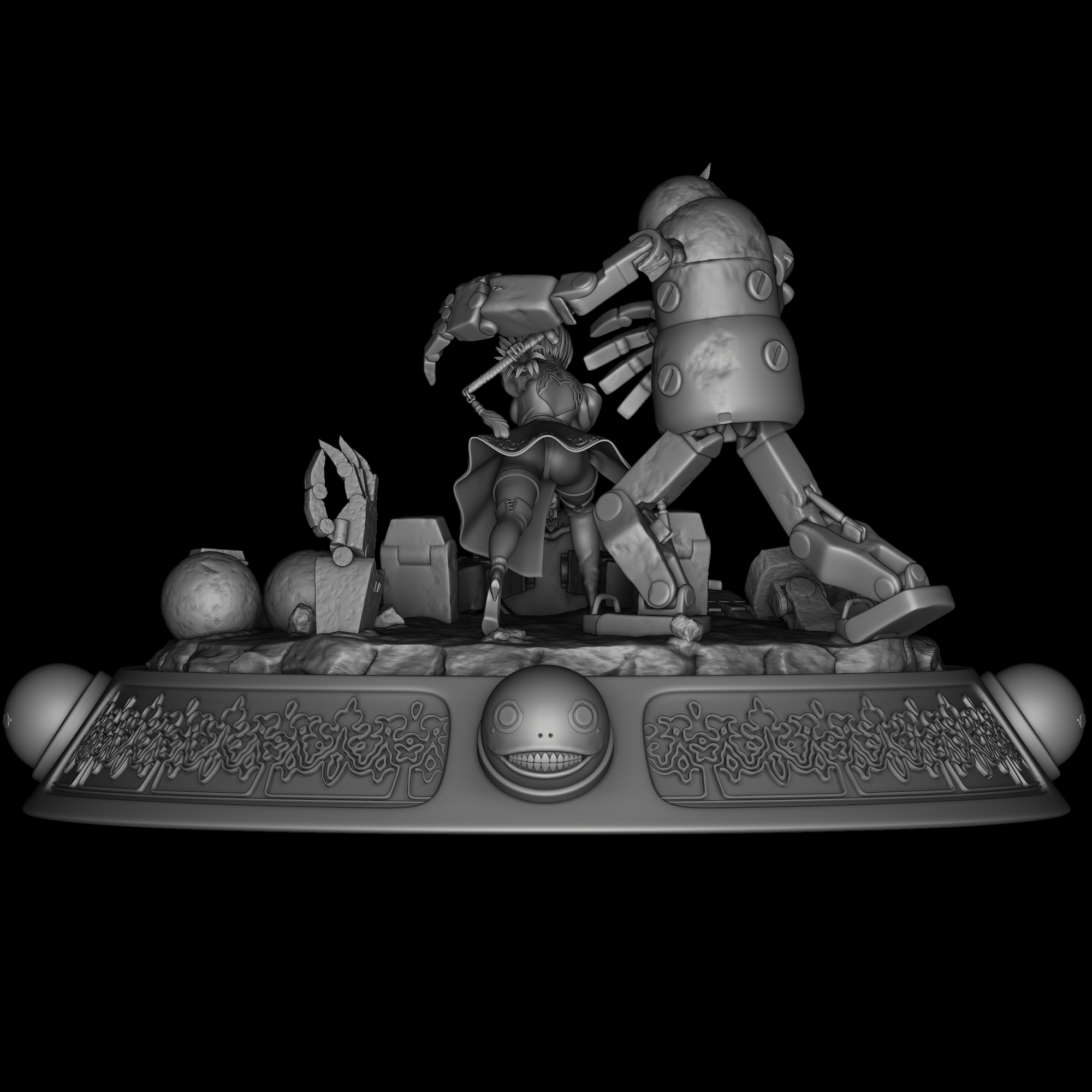 🤖 2B - Nier Automata・ 3D File for 3D printing・Cults