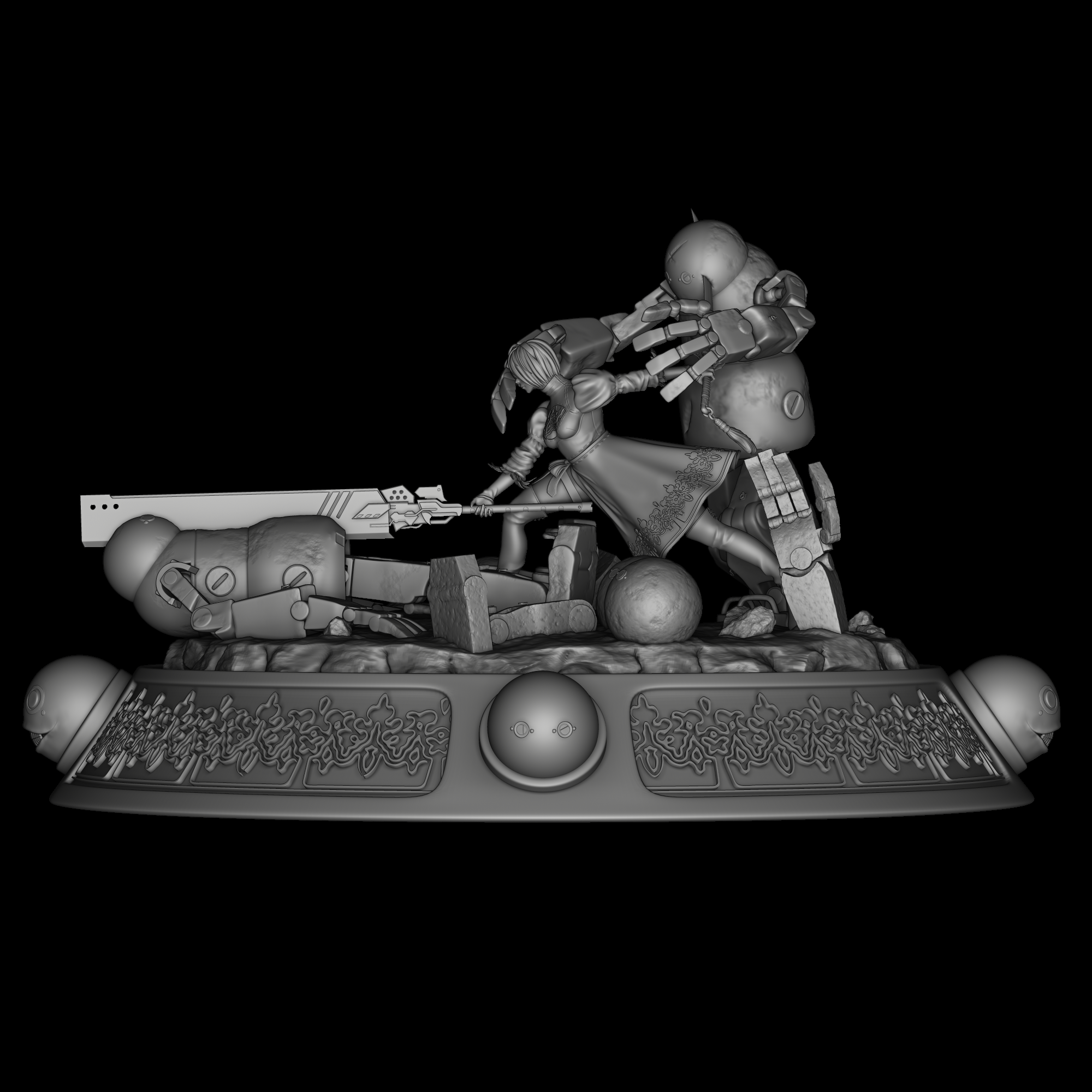 🤖 2B - Nier Automata・ 3D File for 3D printing・Cults