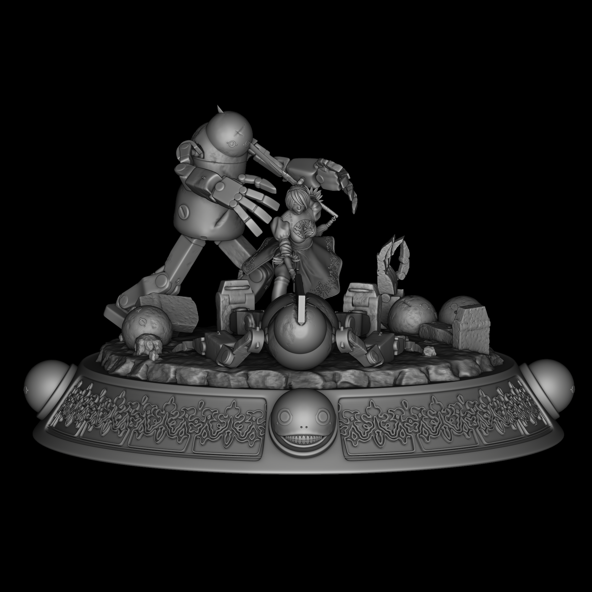 🤖 2B - Nier Automata・ 3D File for 3D printing・Cults