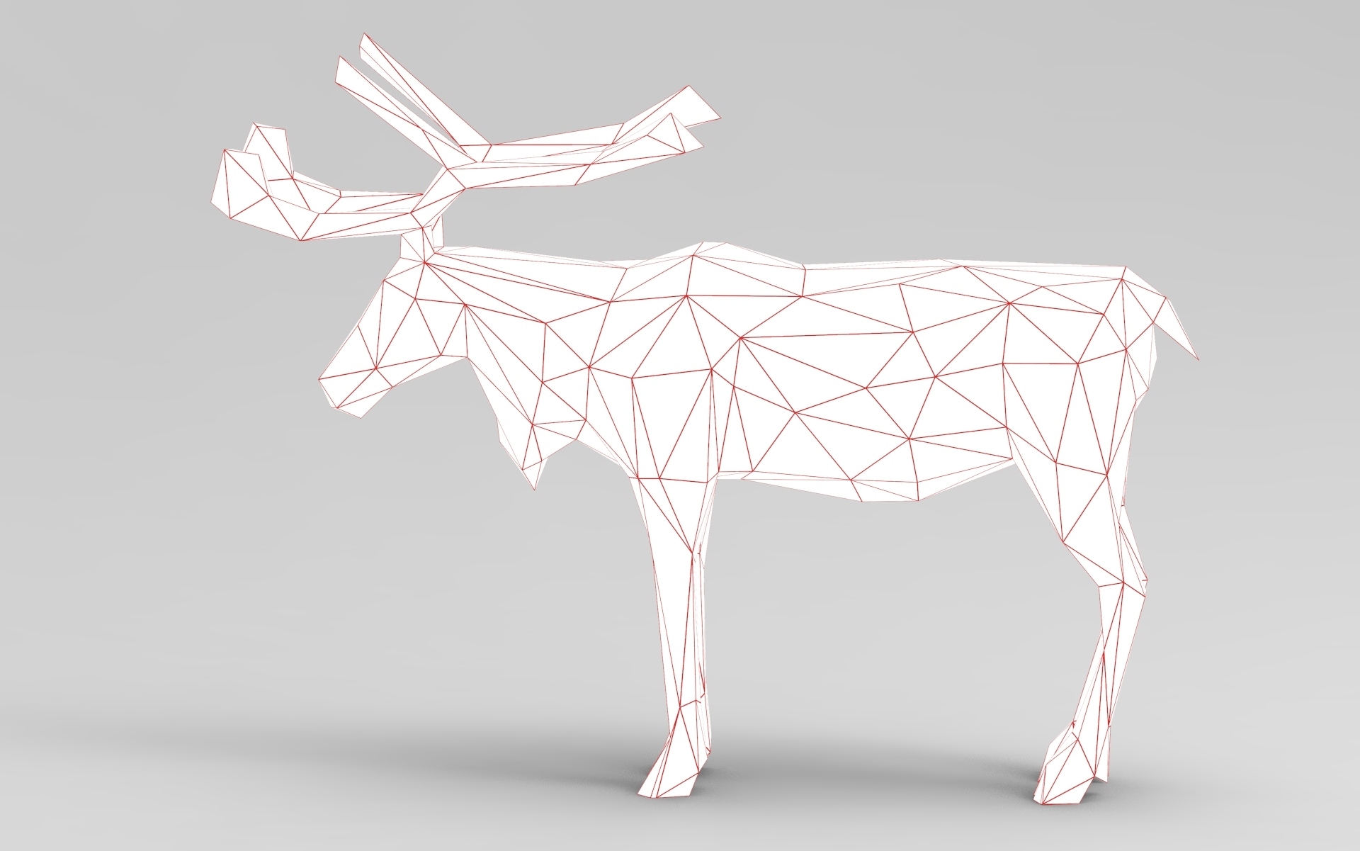 STL file Low Poly Reindeer and Reindeer Head Ready STL - METELER 3D 🦌 ...