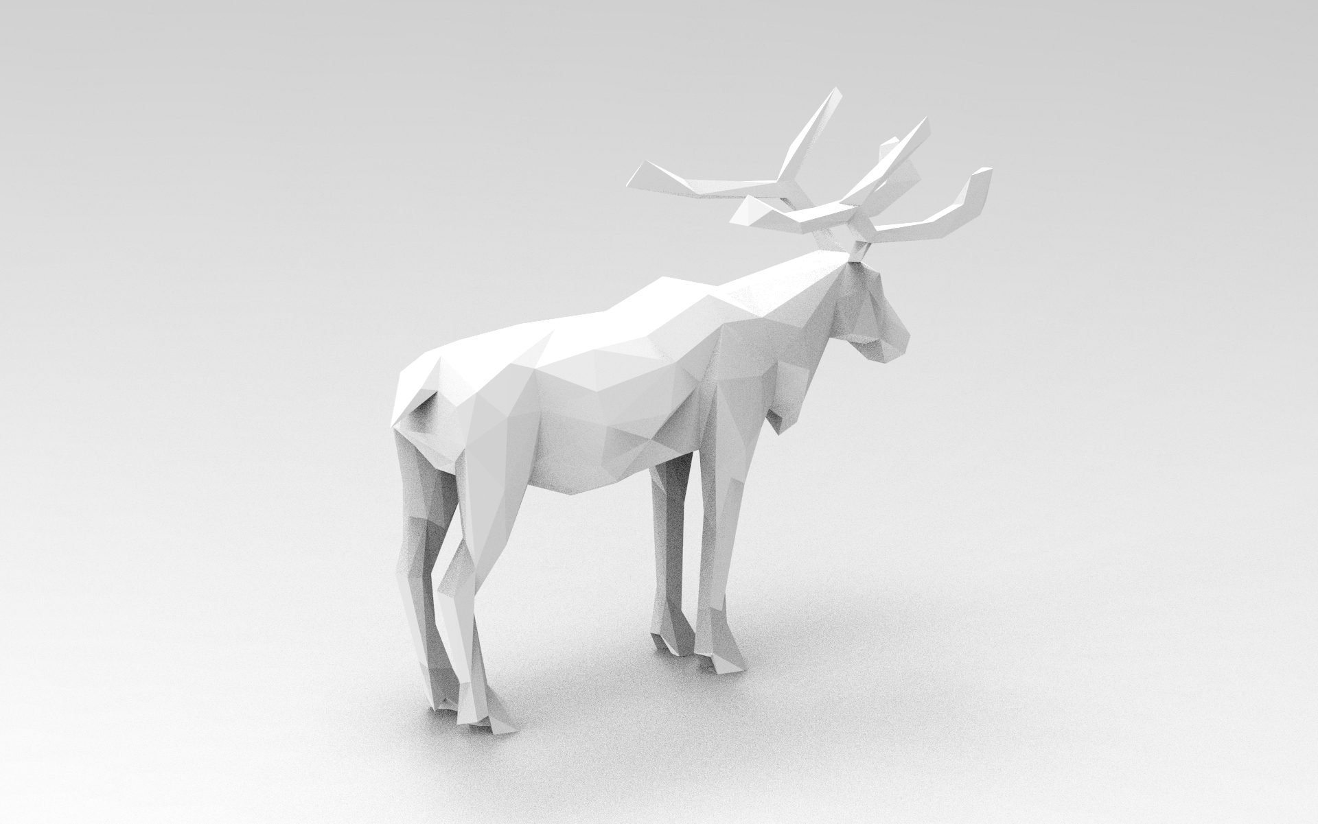 STL file Low Poly Reindeer and Reindeer Head Ready STL - METELER 3D 🦌 ...