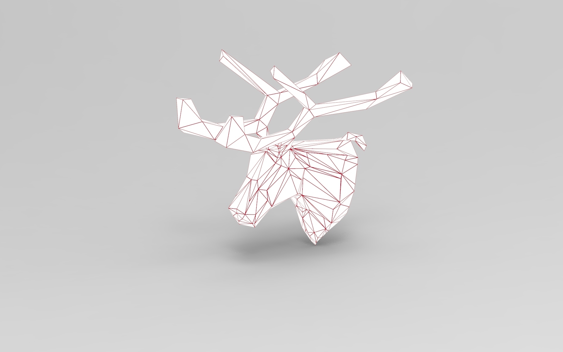 STL file Low Poly Reindeer and Reindeer Head Ready STL - METELER 3D 🦌 ...