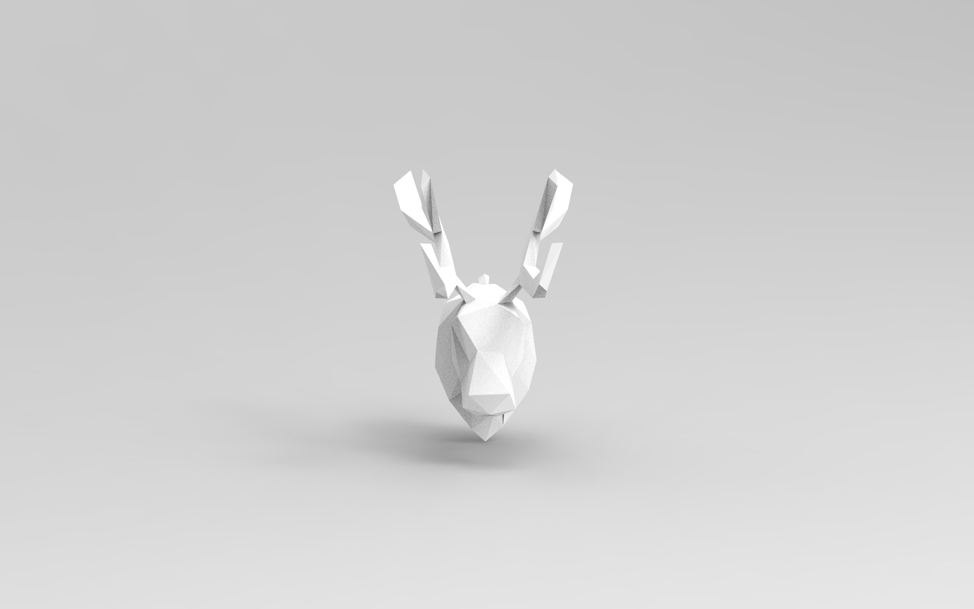 STL file Low Poly Reindeer and Reindeer Head Ready STL - METELER 3D 🦌 ...