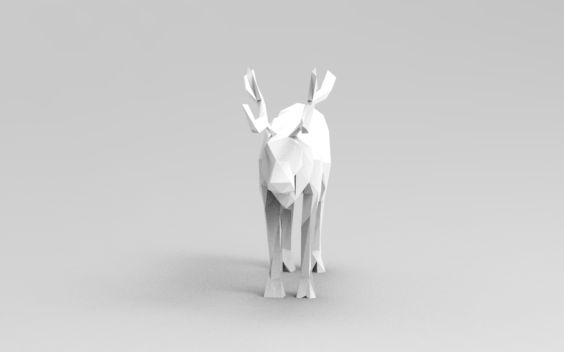 STL file Low Poly Reindeer and Reindeer Head Ready STL - METELER 3D 🦌 ...