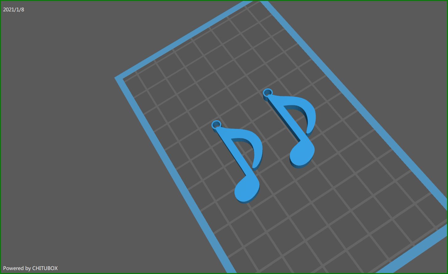 STL file music note earrings 🎵 ・Template to download and 3D print・Cults