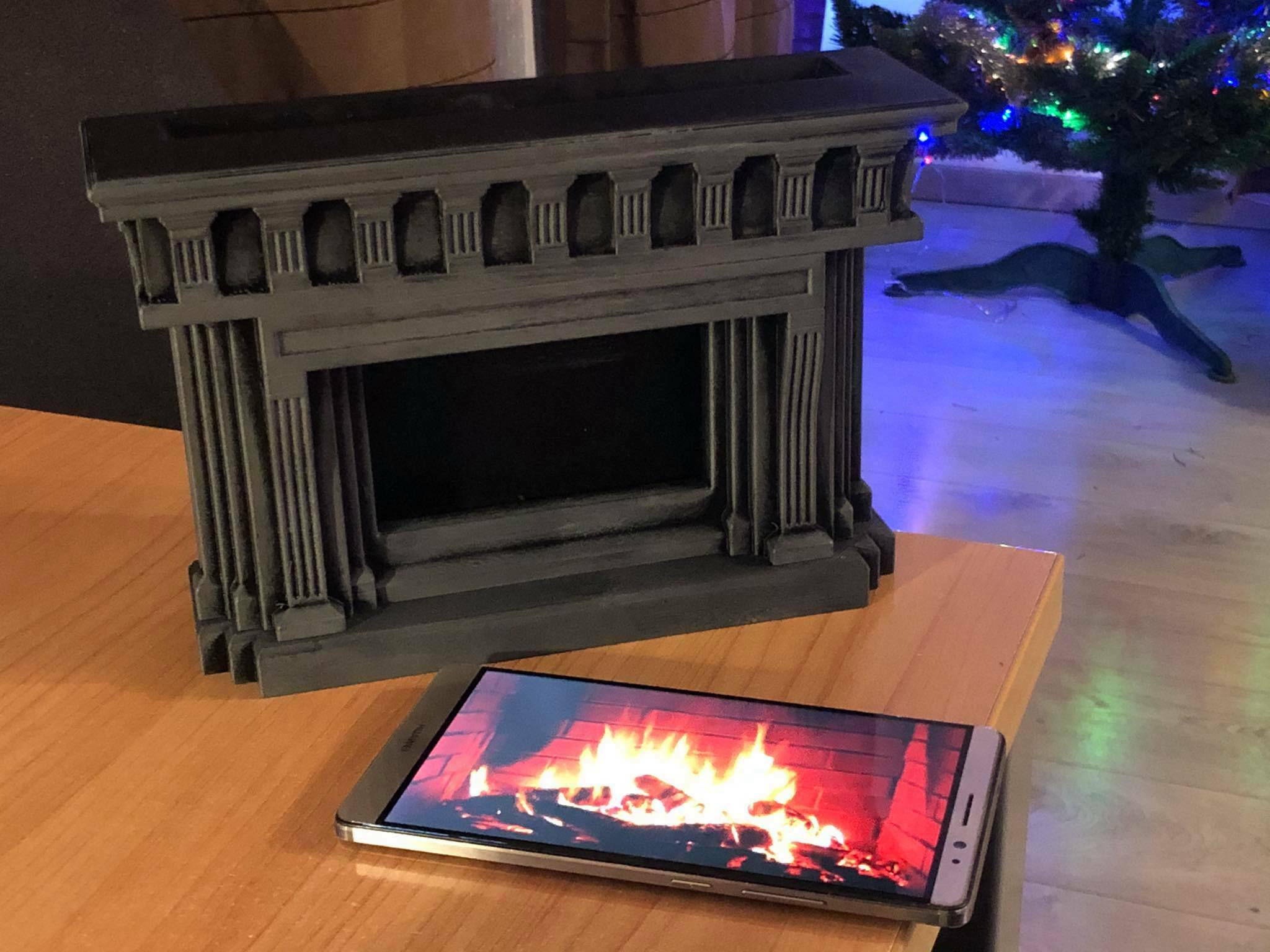 📞 Fireplace for Mobile Phones・ 3D File for ・Cults