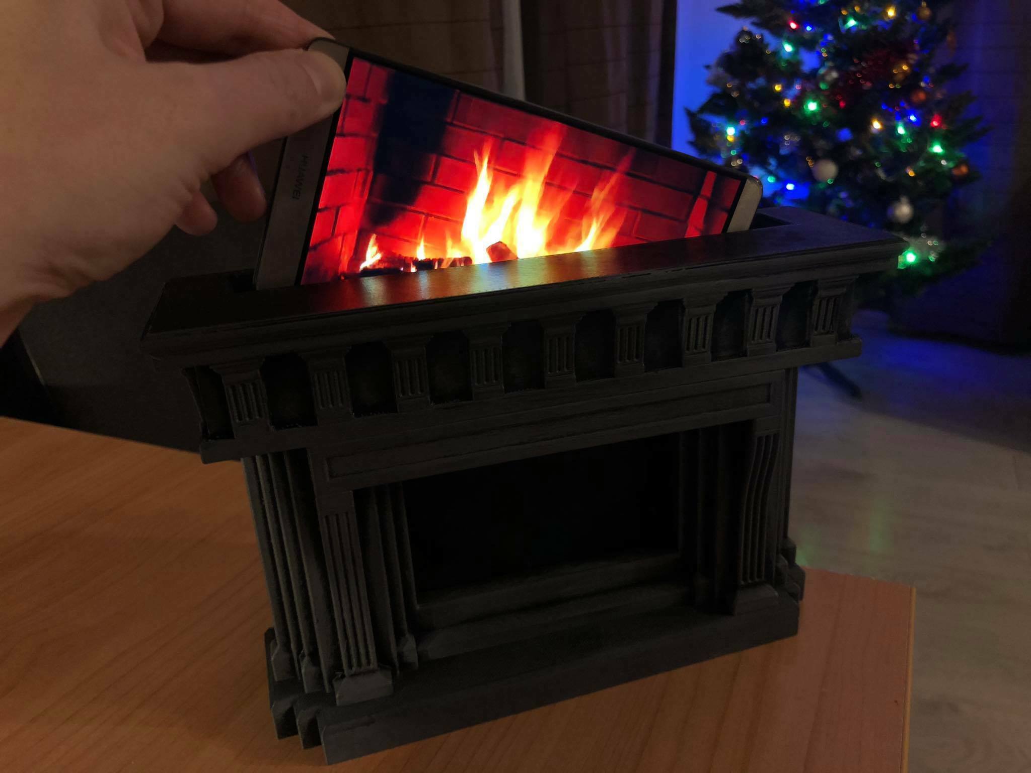 📞 Fireplace for Mobile Phones・ 3D File for ・Cults