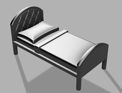 🛏️ realistic bed model・Free STL File for ・Cults