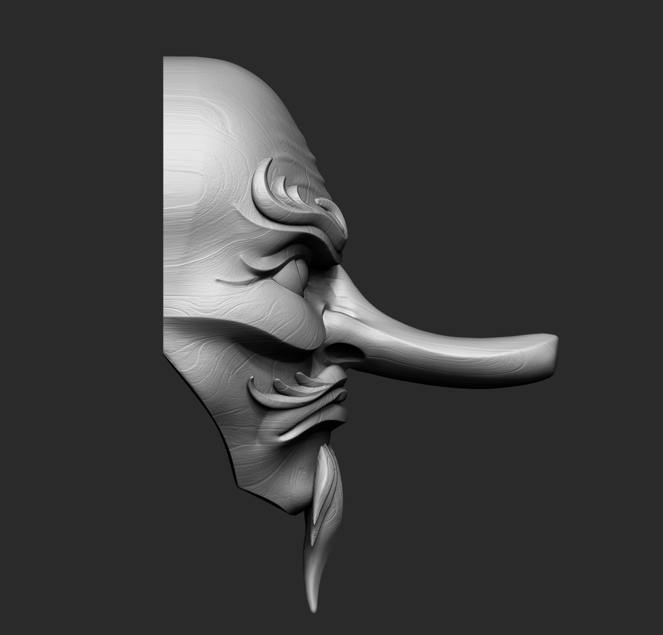 🧲 Tengu Mask Pendant Magnet Oni Mask Samurai Mask 3D print model・ STL ...