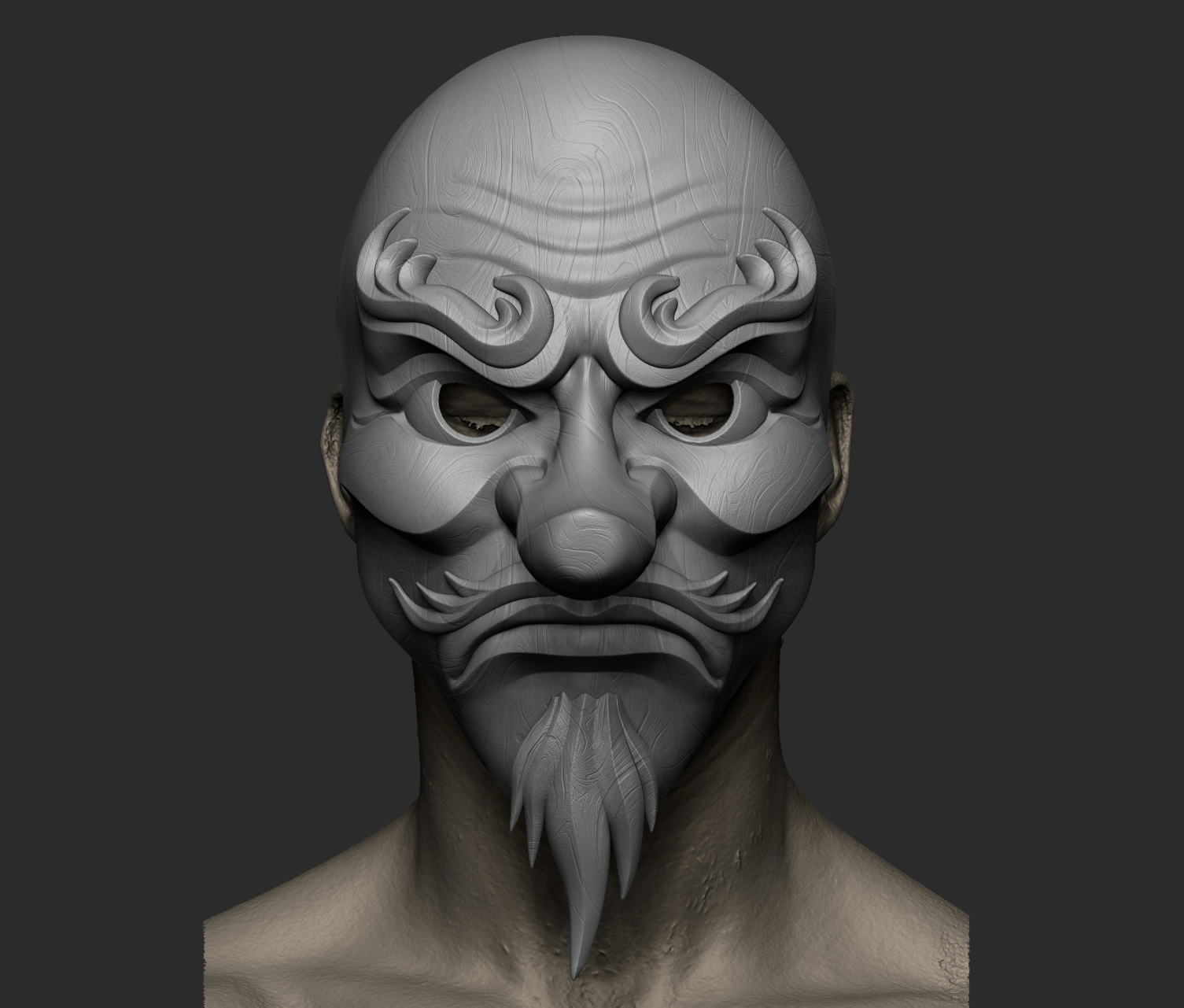 🗡️ Japanese Tengu Mask Oni Demon Mask Samurai Mask 3D print model・ OBJ ...