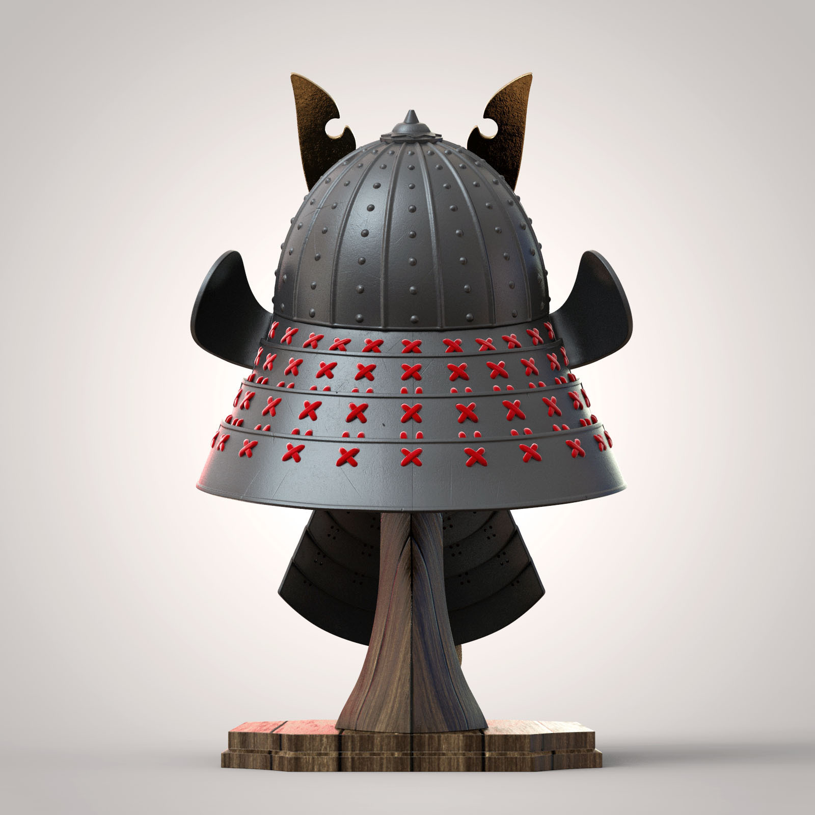 🗡️ Samurai Kabuto Helmet Japanese Warior 3D print model・ STL File for ...