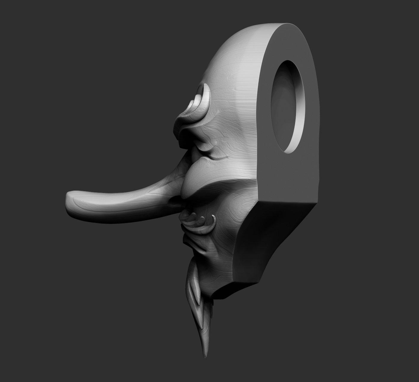 🧲 Tengu Mask Pendant Magnet Oni Mask Samurai Mask 3D print model・ STL ...