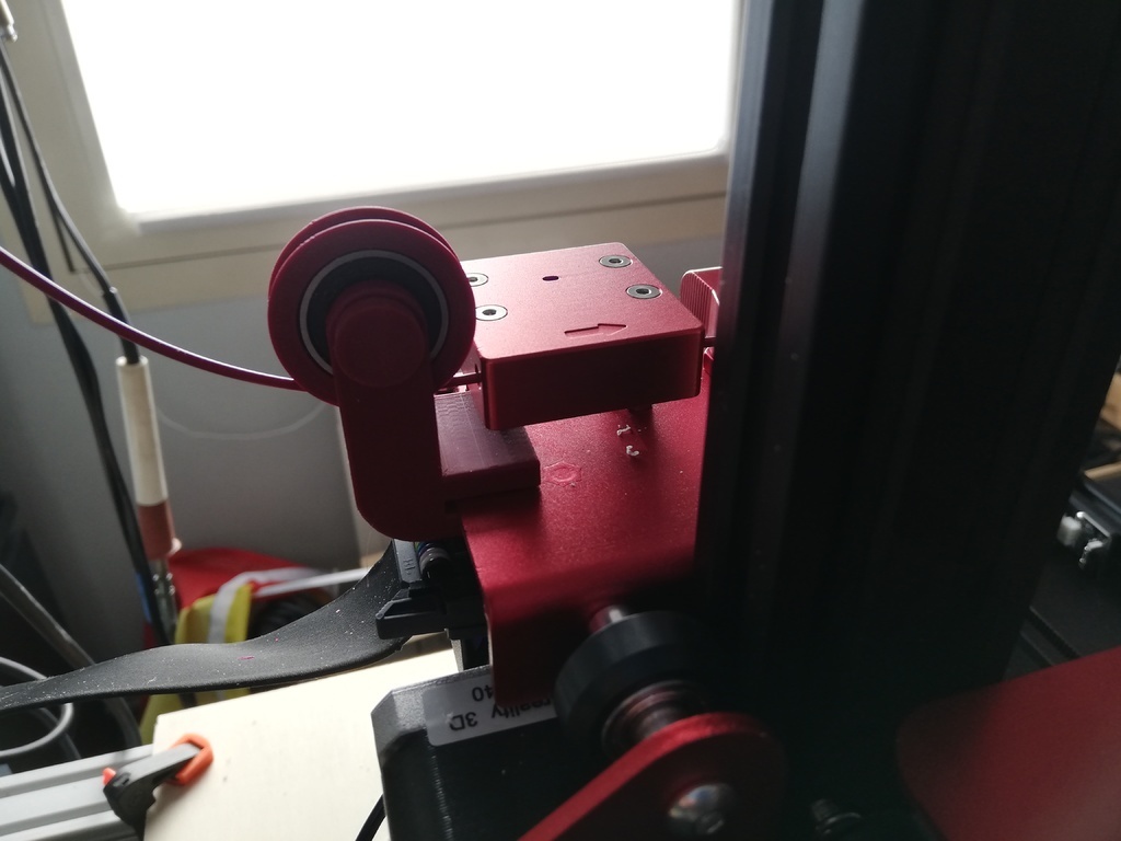 3D print Cr 10 S PRO filament roller guide 608 bearing・Cults
