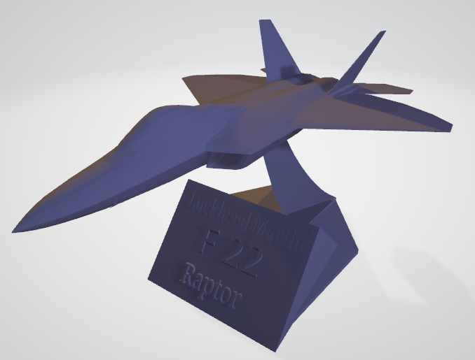 Fichier STL F22 Raptor - Lockheed Martin 🆒 ・Modèle imprimable en 3D à ...